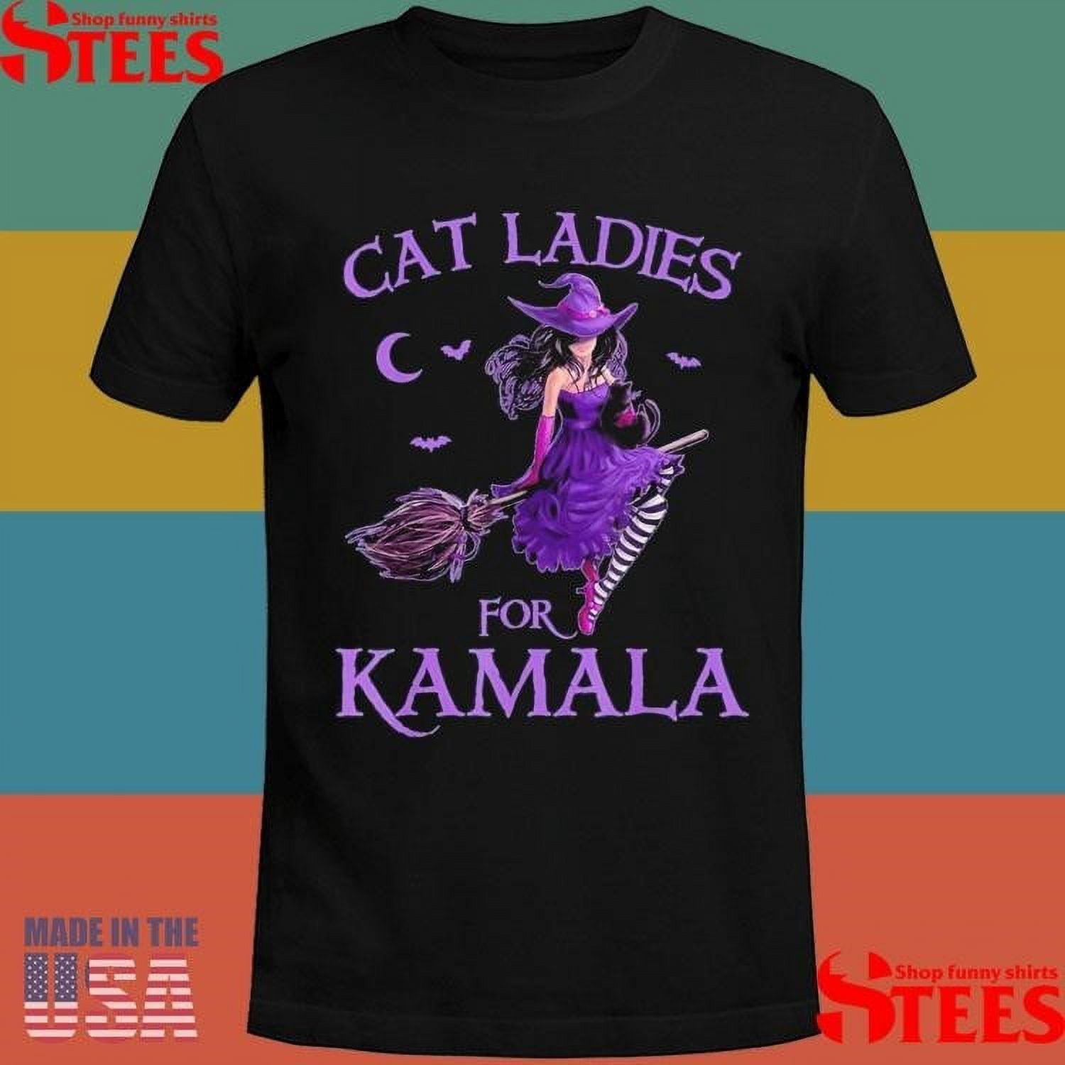 Official Cat Ladies For Kamala Harris 2024 Witches Harris Halloween ...
