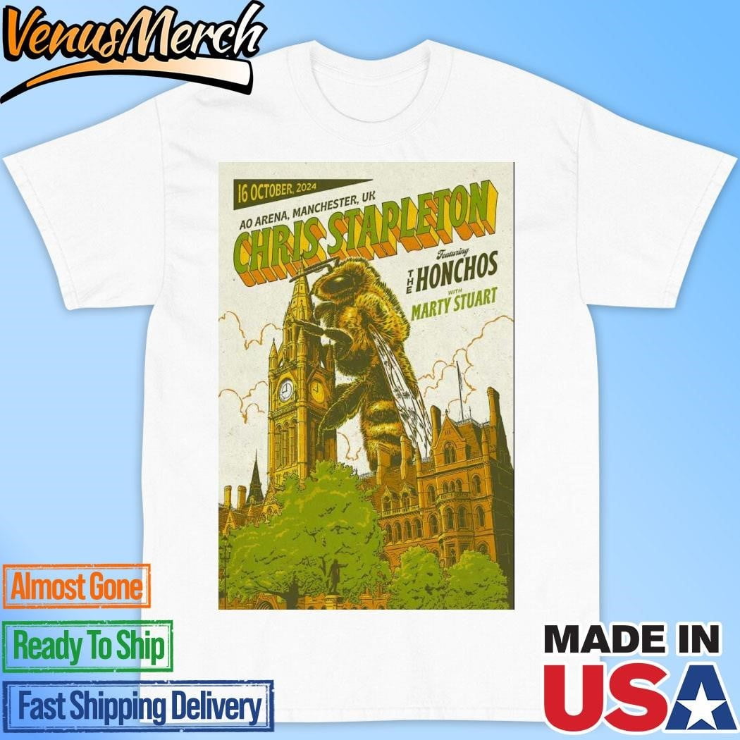 Official Chris Stapleton 16 October 2024 Ao Arena Manchester Uk Poster ...