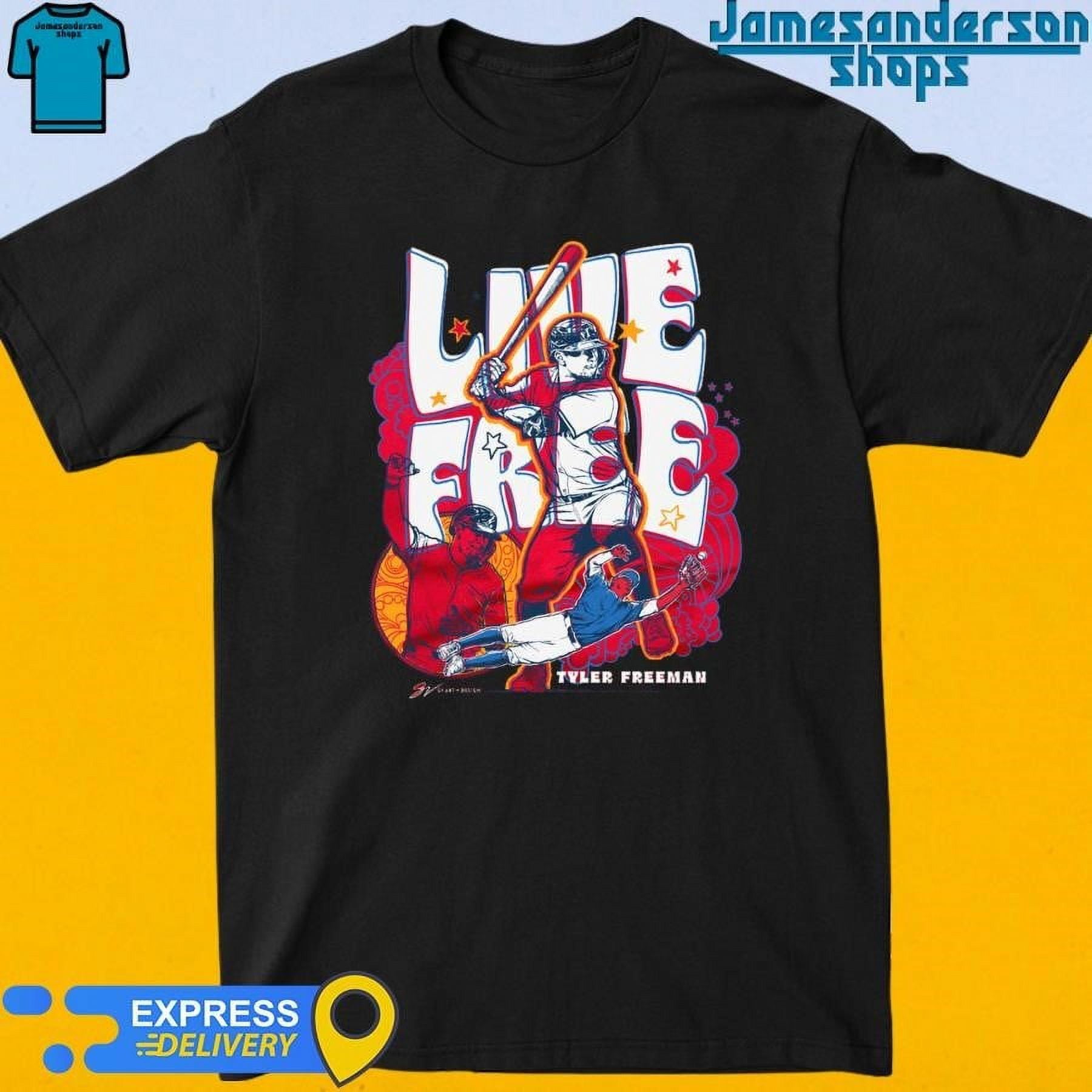 Official Cleveland Guardians Tyler Freeman Live Free Shirt - Walmart.com
