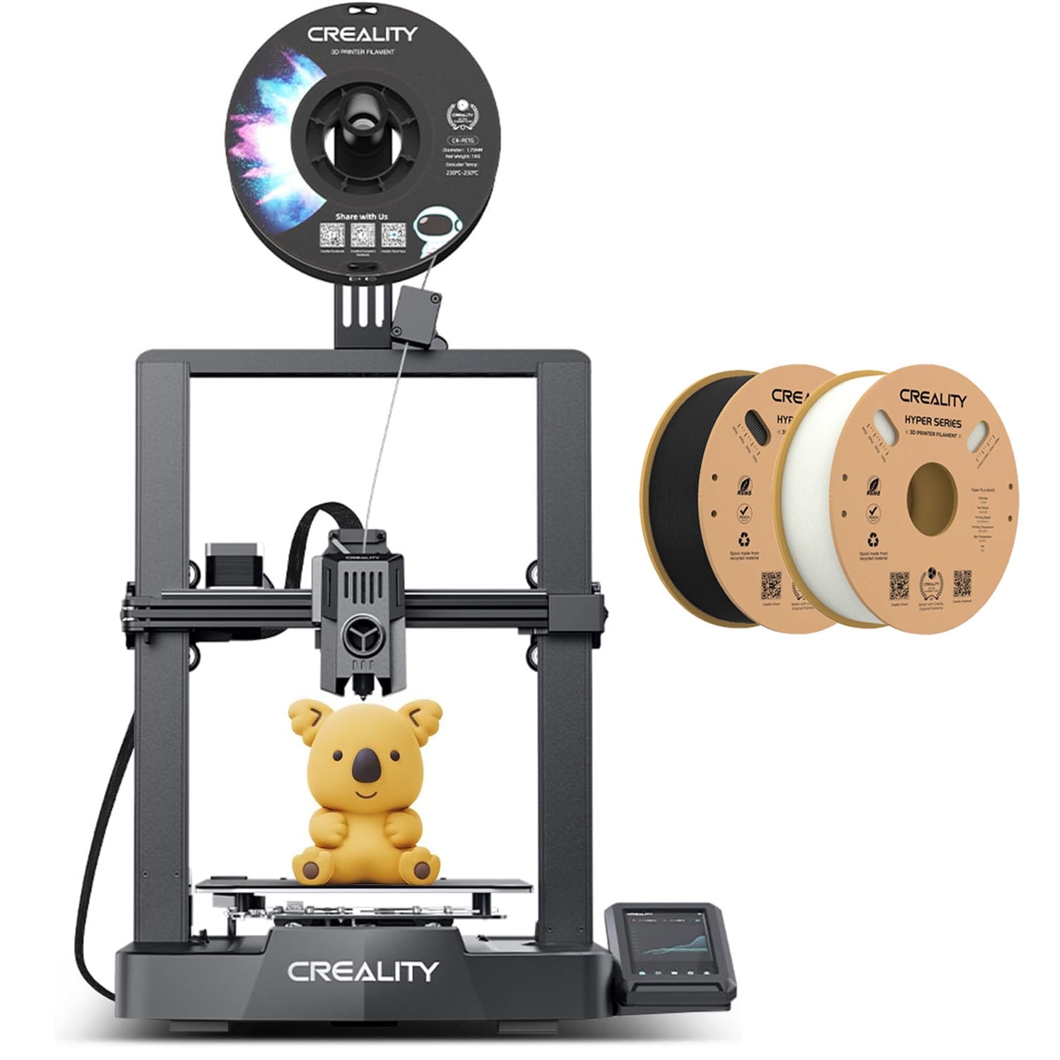 Official Creality Ender 3 V3 KE 3D Printer with 2KG Hyper PLA High ...