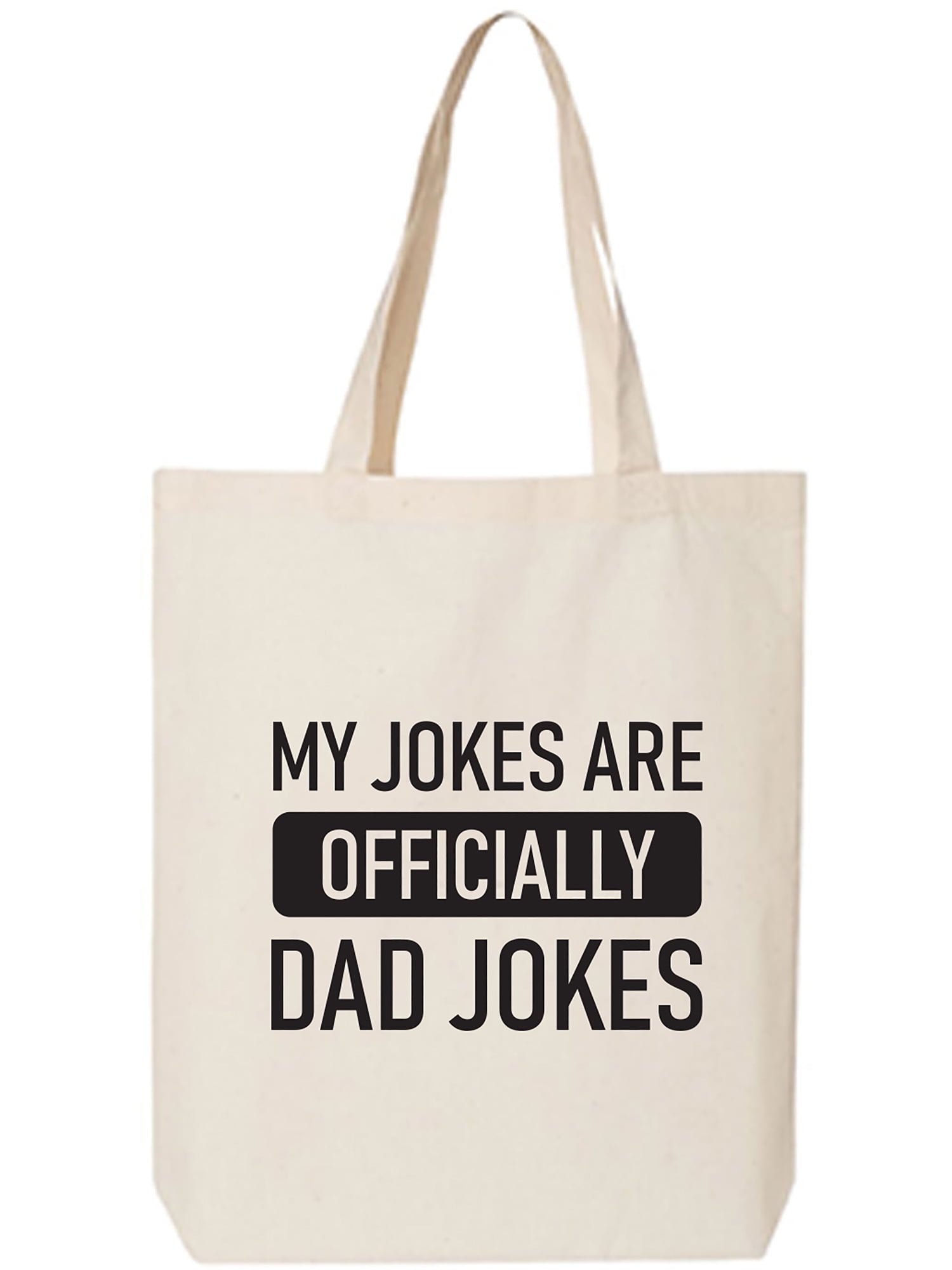 Official Dad Jokes Cotton Canvas Tote Bag - Walmart.com