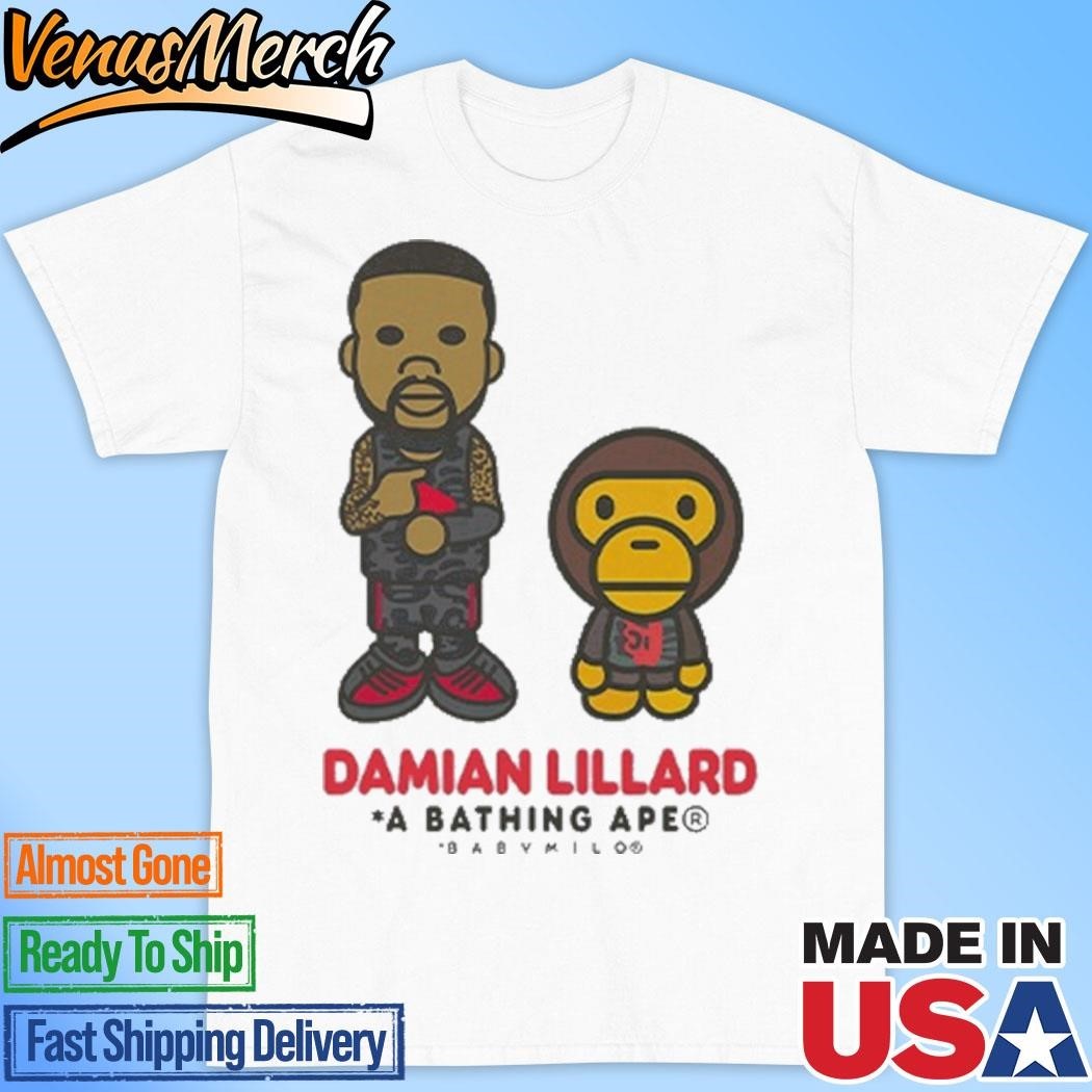 Official Damian Lillard X A Bathing Ape Baby Milo Shirt - Walmart.com