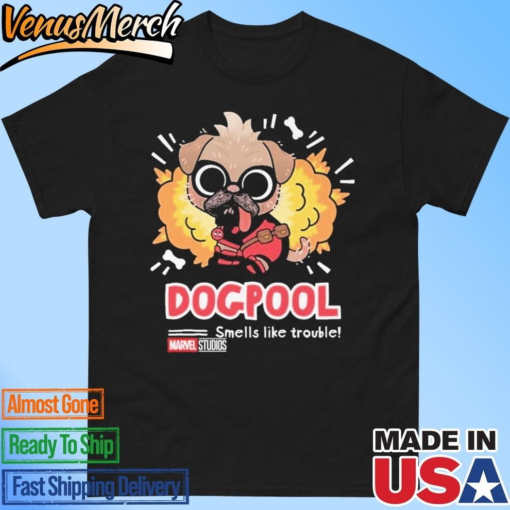 Official Deadpool And Wolverine Dogpool Smells Like Trouble Unisex T ...