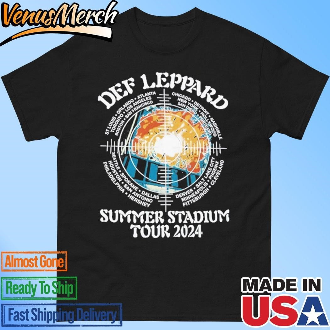Official Def Leppard Vintage Summer Stadium Tour 2024 Shirt - Walmart.com