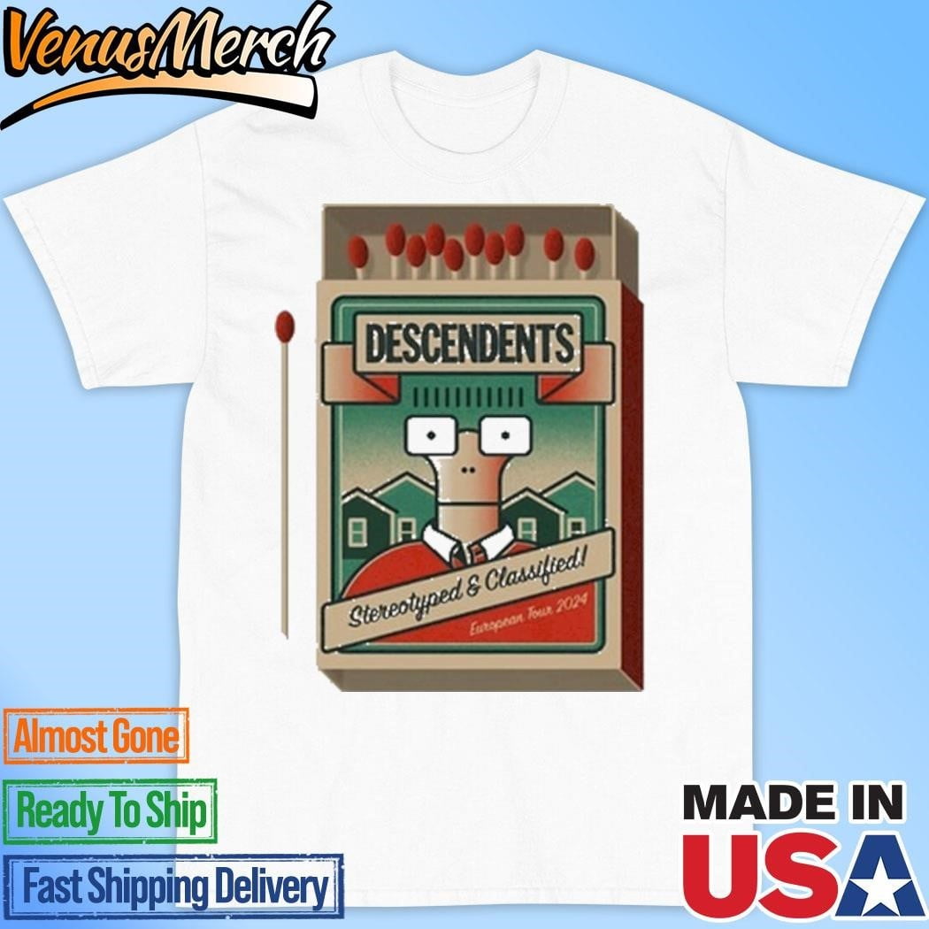 Official Descendents Tour European 2024 Screenprint Shirt - Walmart.com