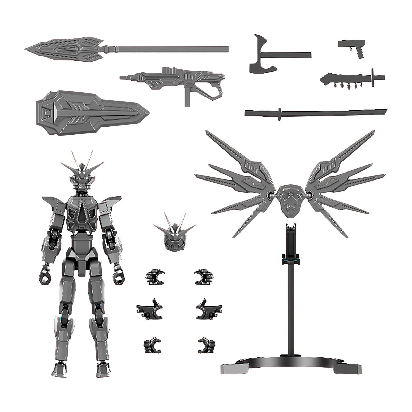 Official Direct Sales Advanced Red Mecha Action Figure Kit with ...