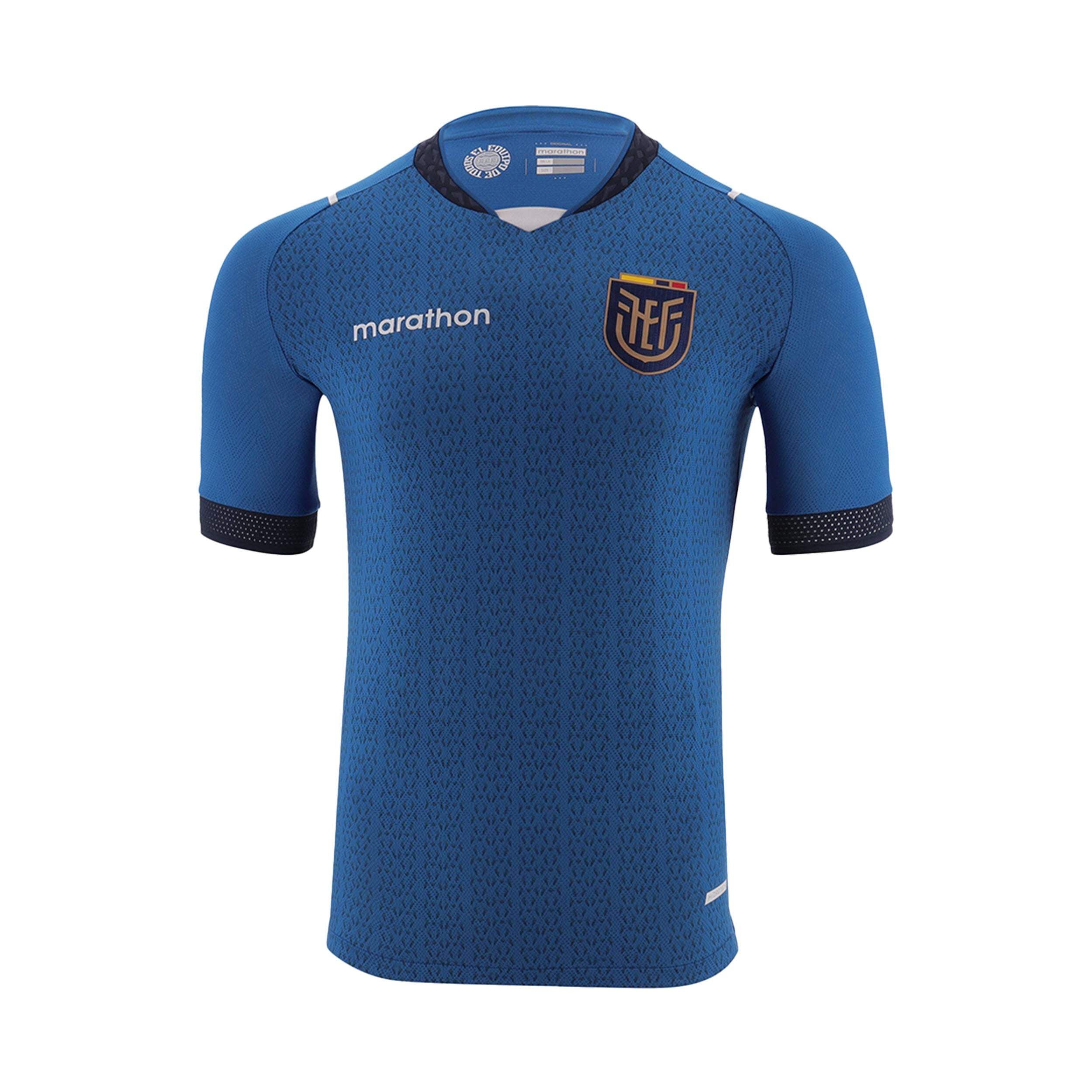 Men's 2026 Ecuador Away Jersey - Marathon Sports Blue FUTBOL Shirt ...