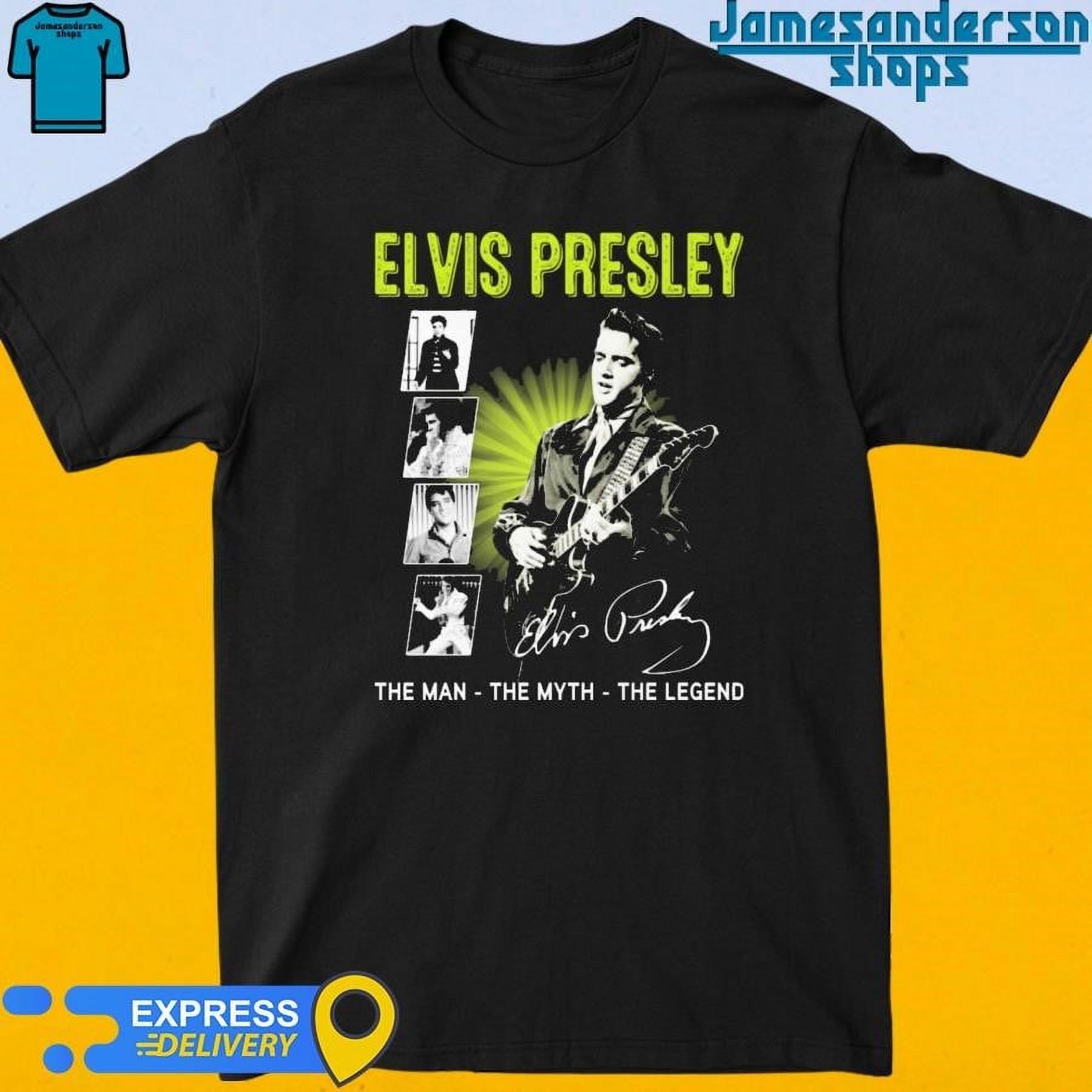 Official Elvis Presley The Man The Myth The Legend Signature Shirt ...