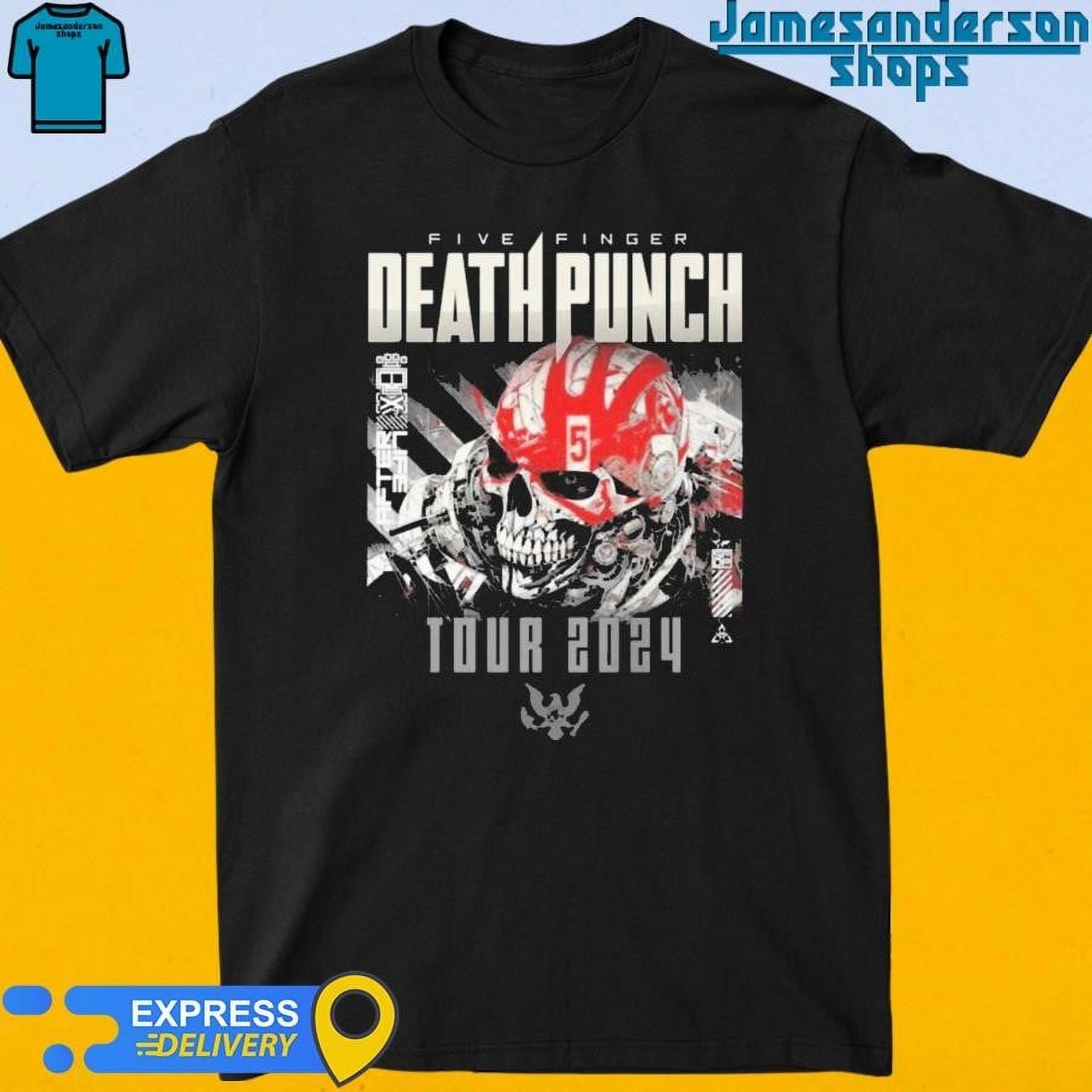 Official Five Finger Death Punch Tour 2024 Shirt - Walmart.com