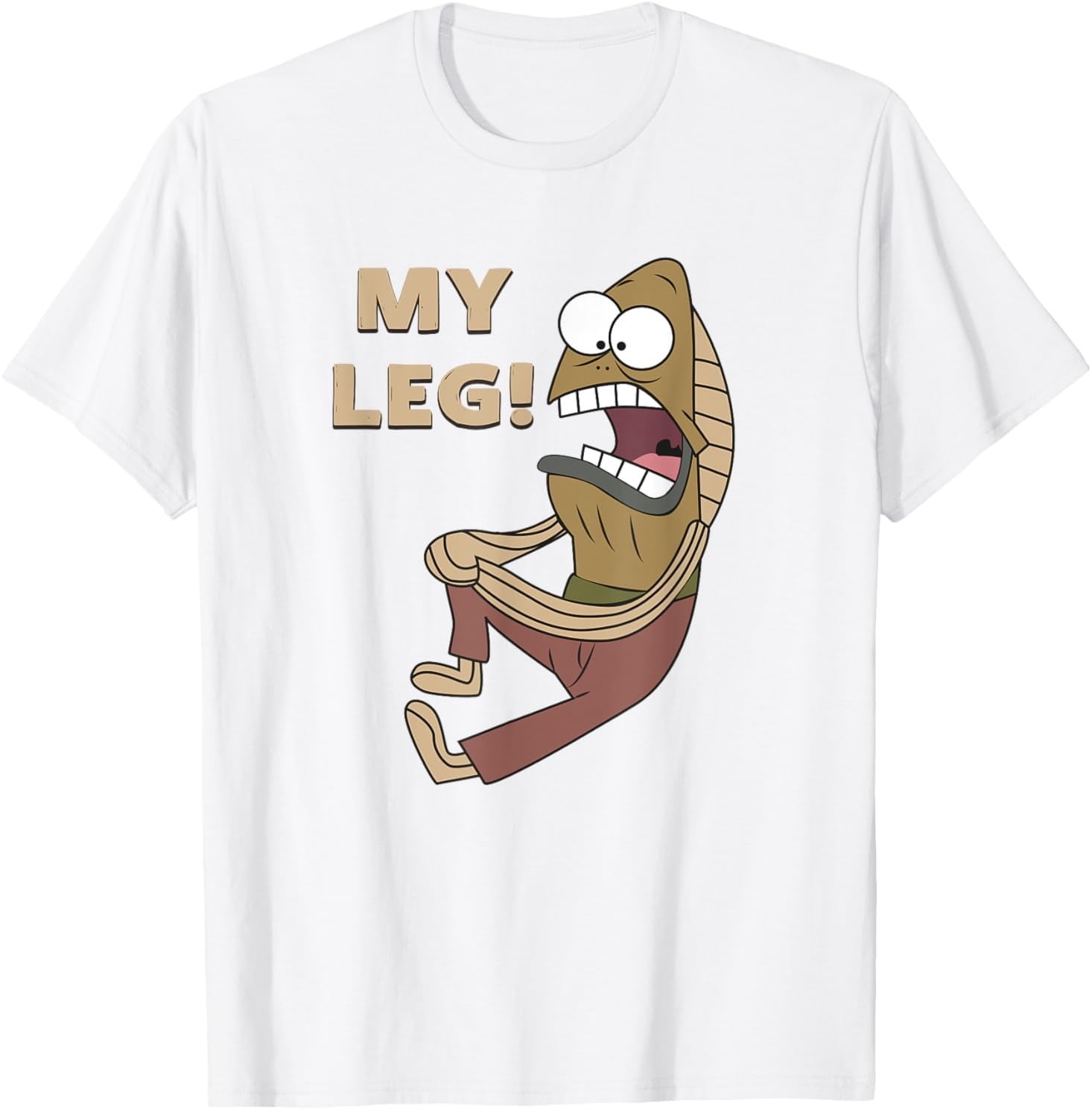 Official Fred the Fish Tee – SpongeBob SquarePants “My Leg!” Meme Shirt ...