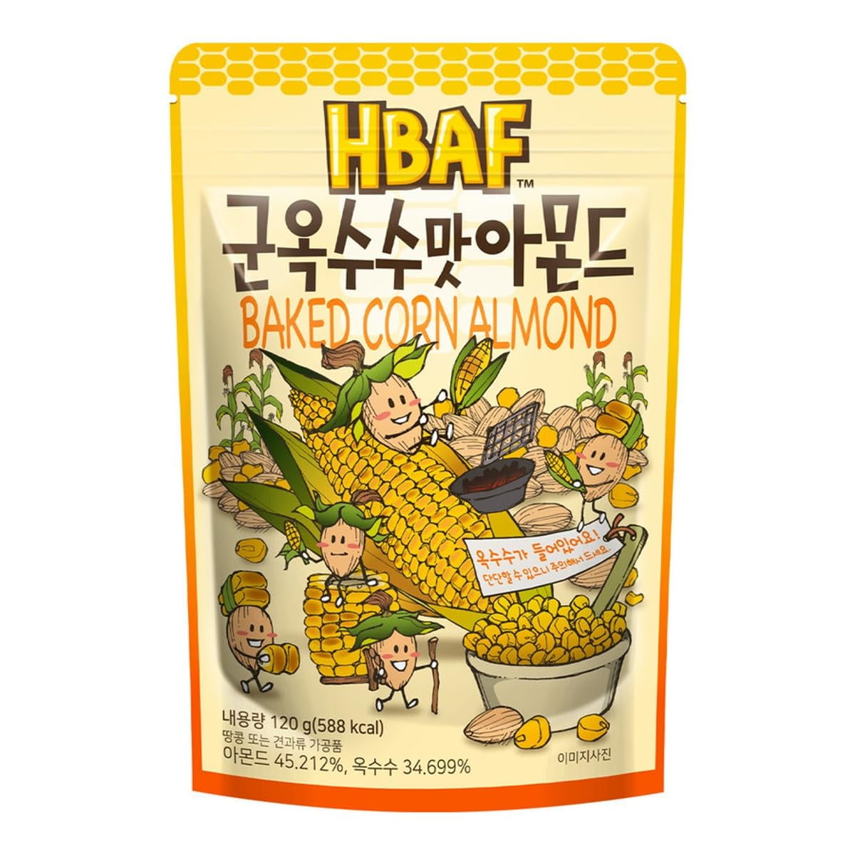[Official Gilim HBAF]ITSC Korean Baked Corn Seasoned Almond Nut | Party Snack | Pre-workout ...