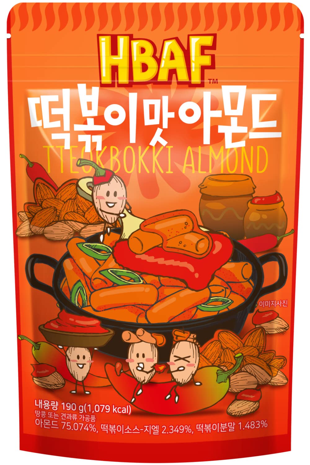 [Official Gilim ] Korean Tteokbokki Seasoned Almonds Nut Protein Snack ...