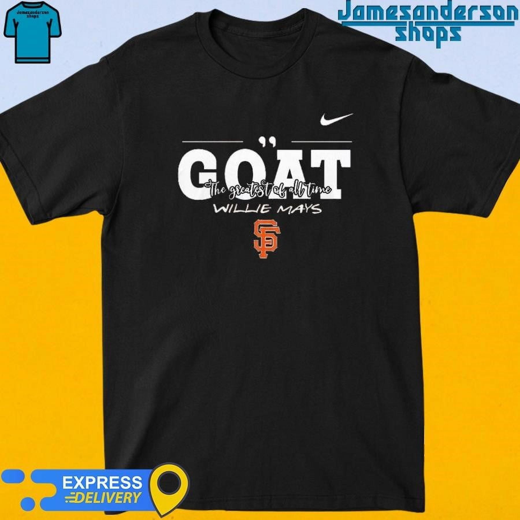 Official Goat The Greatest Of All Time Willie Mays Thank You For The ...