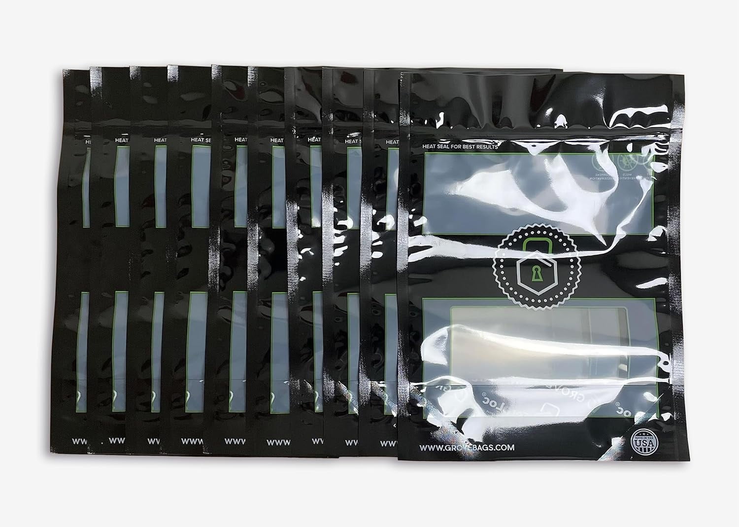 Official Grove Bags 1/2oz Window 50-Pack - (50) 1/2oz Windowed Terploc ...