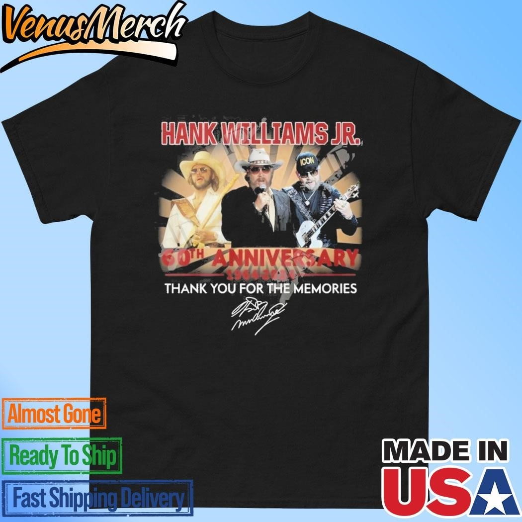 Official Hank Williams Jr 60th Anniversary 1964 2024 Thank You For The