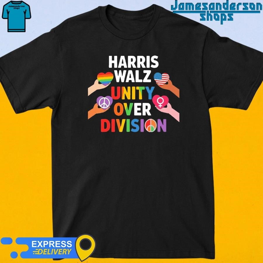Official Harris Walz Unity In The Election T-shirt - Walmart.com