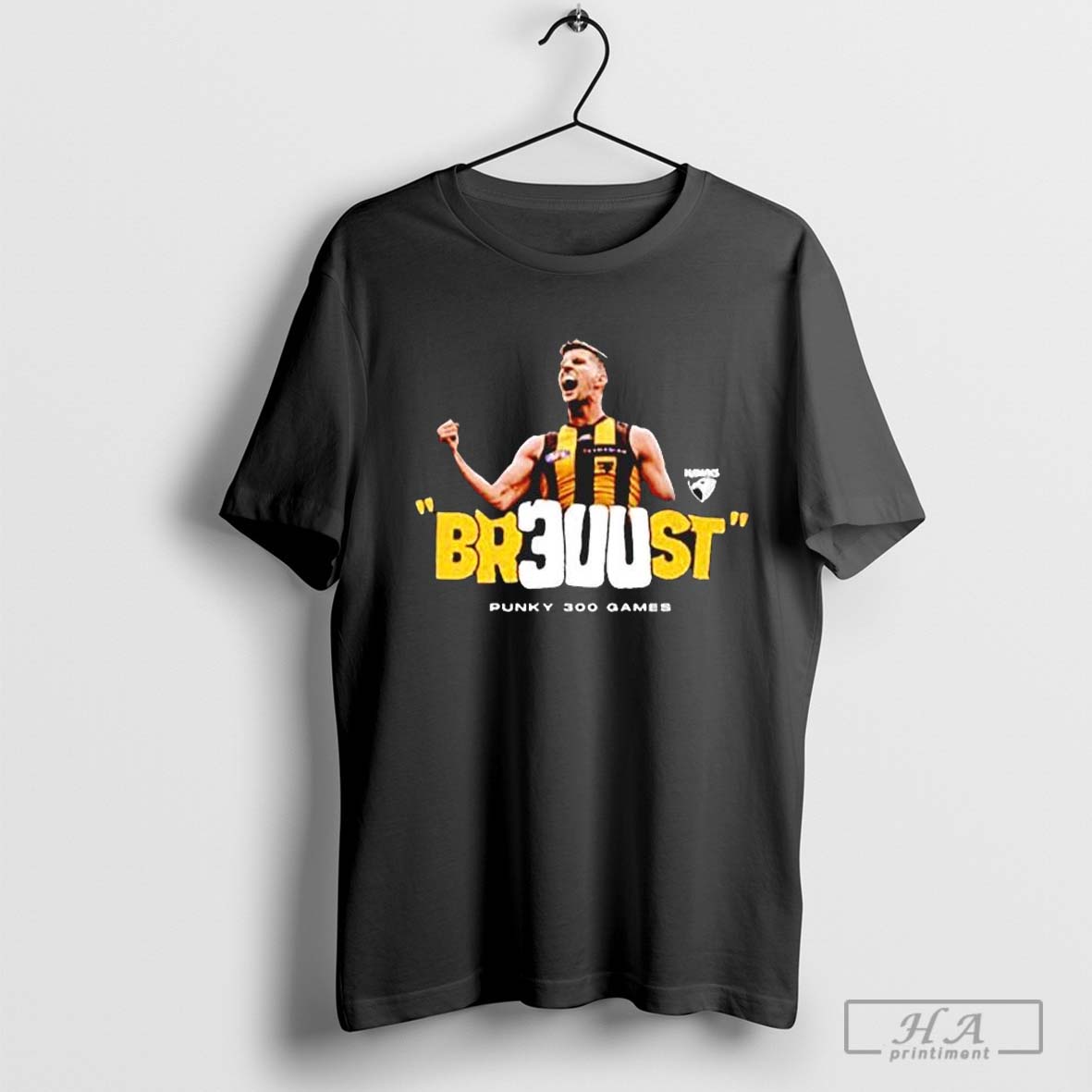 Official Hawks Merchandise Merch Hawthorn 2024 Breust 300 Player Shirt ...