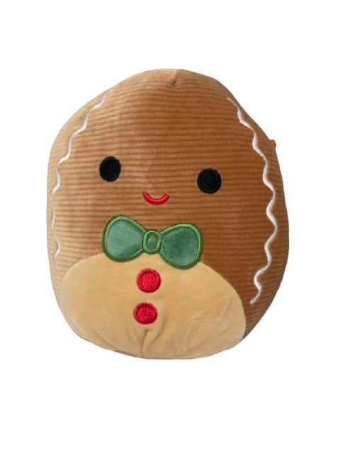 Squishmallows Holiday Plush Toy, 8-Inch Jordan the Gingerbread Boy ...