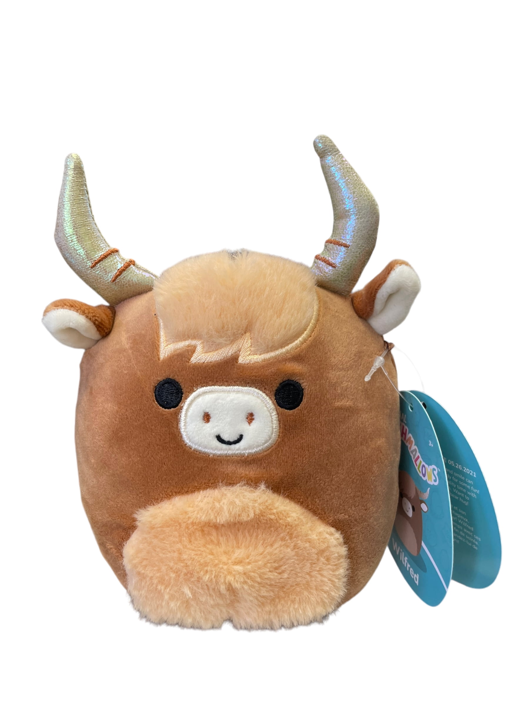 Official KellyToy Squishmallows Wilfred the Highland Cow 5 Inch Plush ...