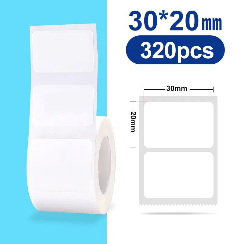 Official Label Paper Roll Round White Transparent Sticker Paper Rolls ...