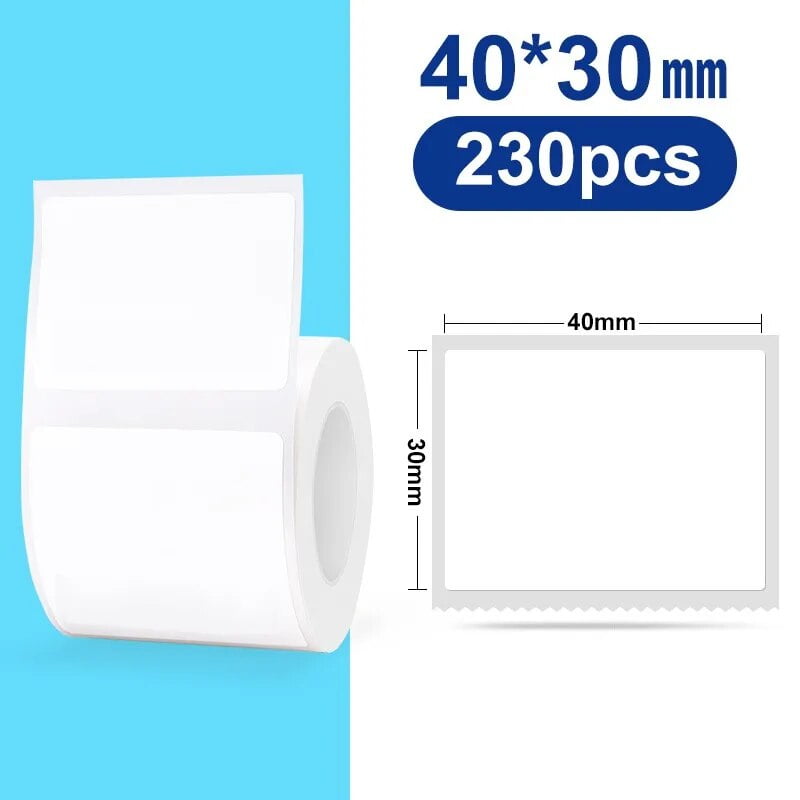 Official Label Paper Roll Round White Transparent Sticker Paper Rolls ...