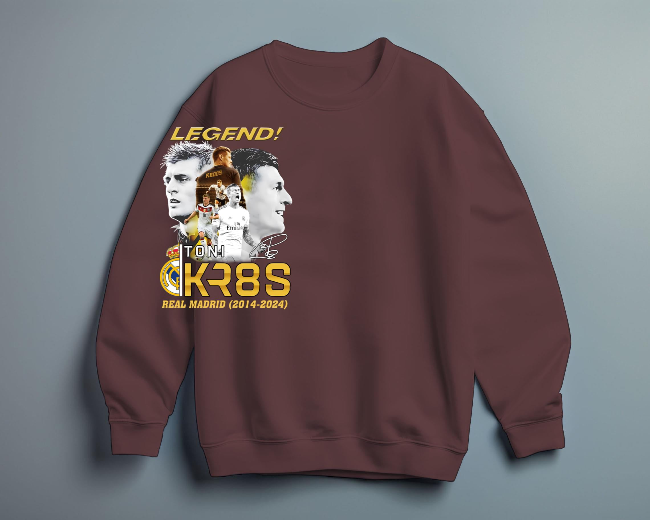 Official Legend Toni Kroos Real Madrid 2014-2024 Signature Unisex T ...