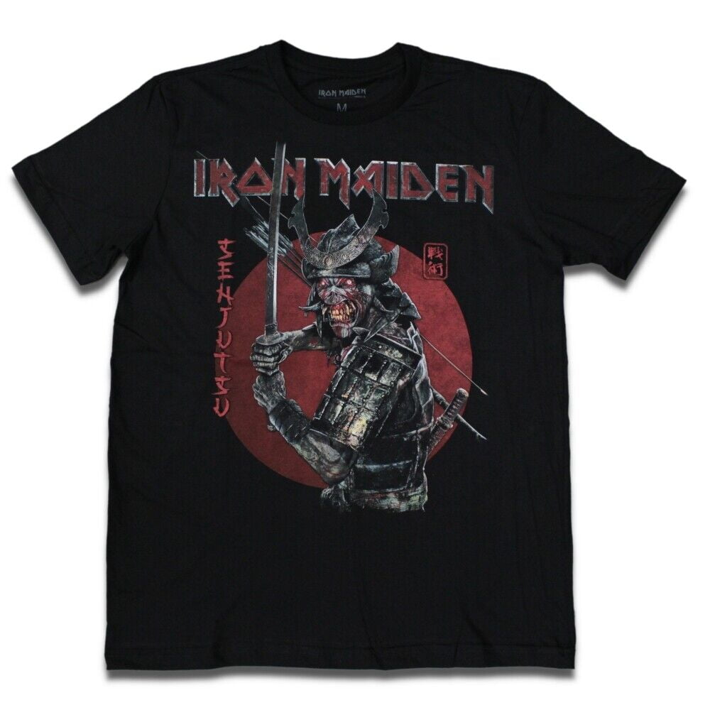 Official Licensed T-Shirt Iron Maiden Eddie Senjutsu (front/back ...