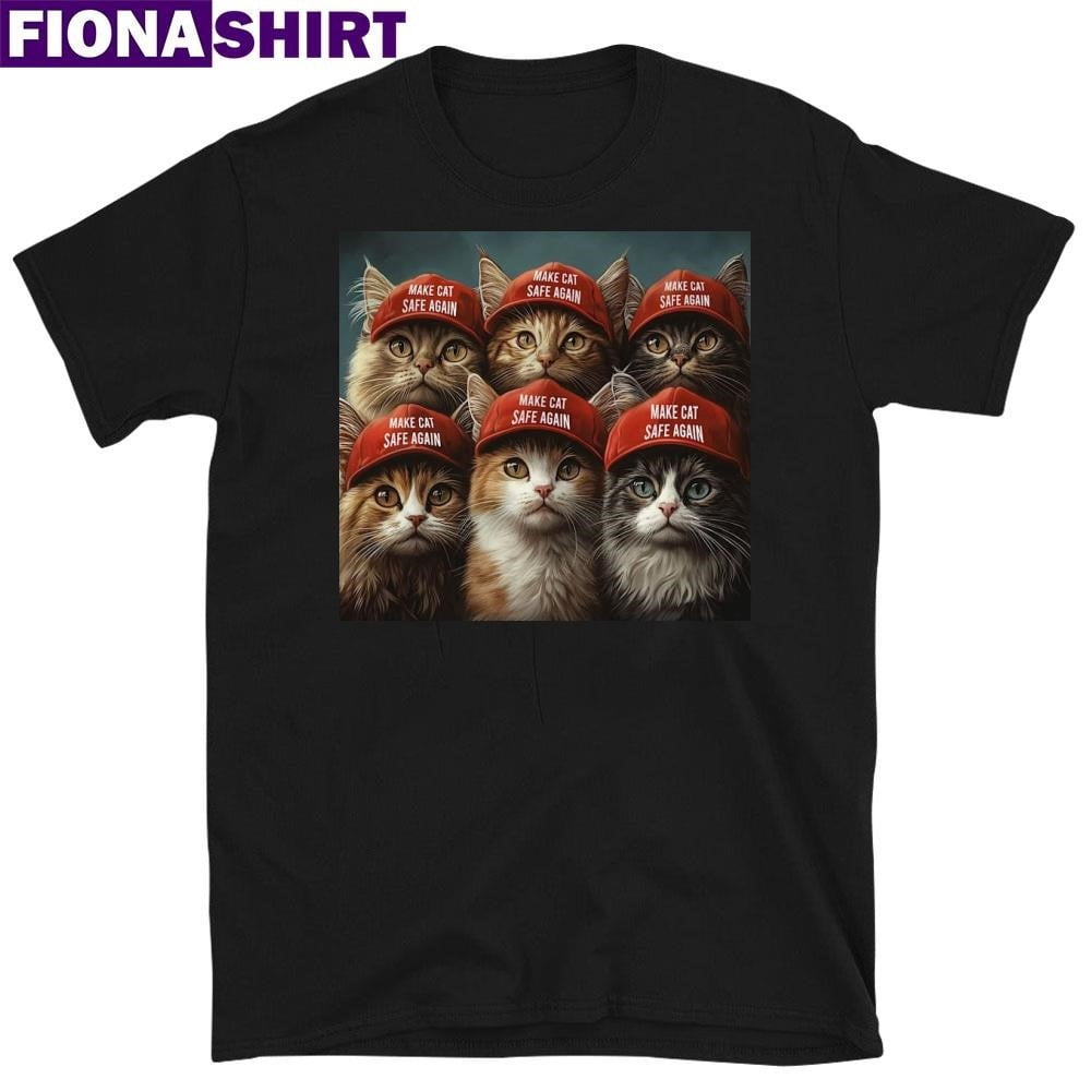 Official Make Cats Safe Again Funny 2024 Cats Poster Shirt - Walmart.com