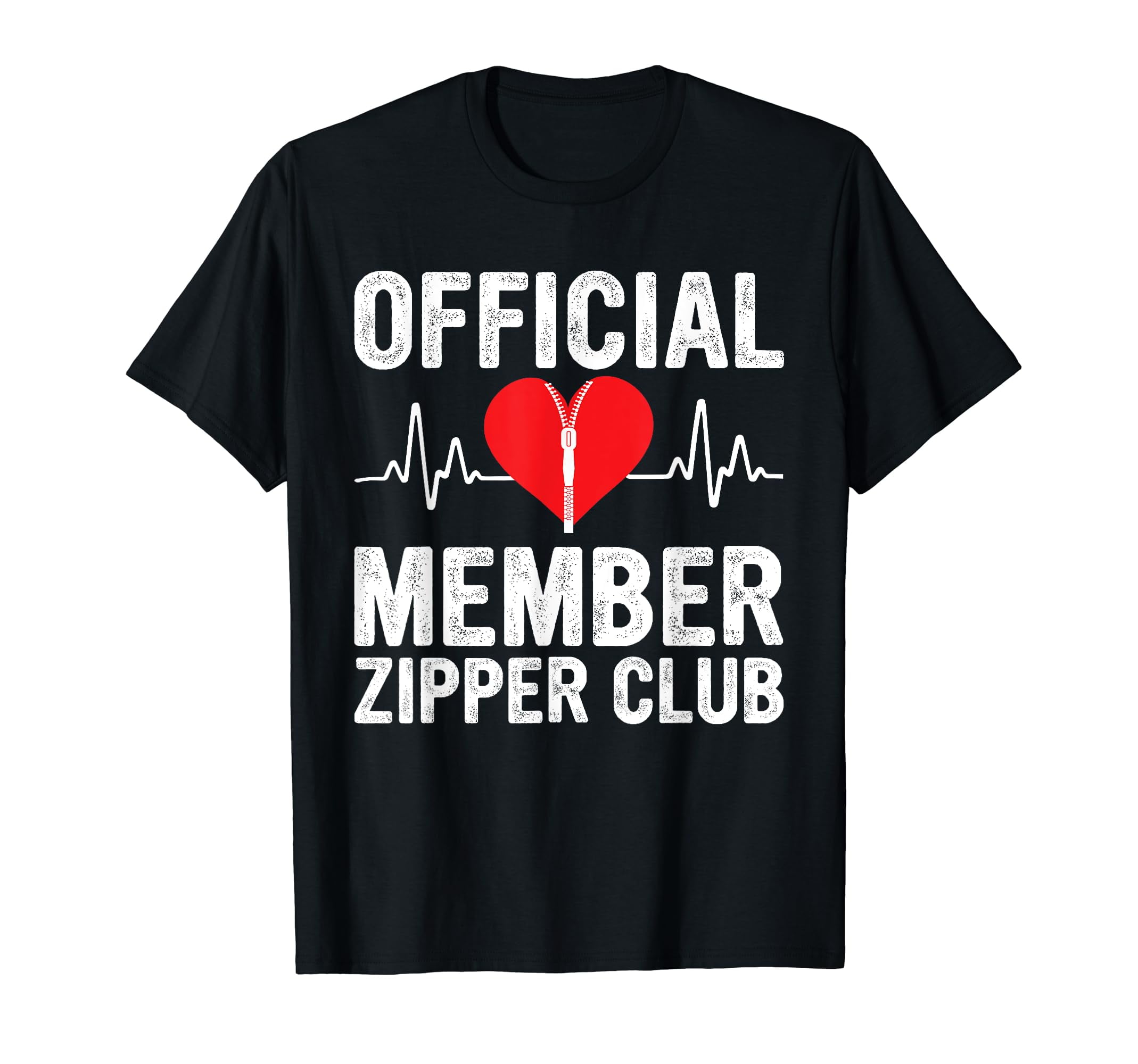 Official Member Zipper Club Open Heart Surgery Recovery T-Shirt ...