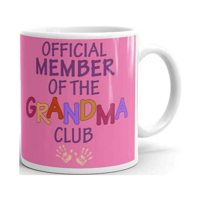 Official Member Of The Grandma Club Coffee Tea Ceramic Mug Office Work