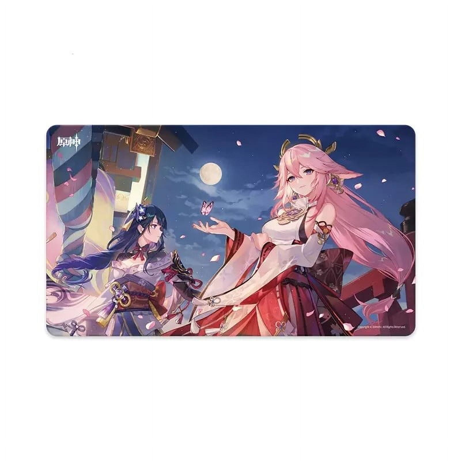 Official Mihoyo Genshin Impact Raiden Shogun/Yae Miko Anime Desk ...