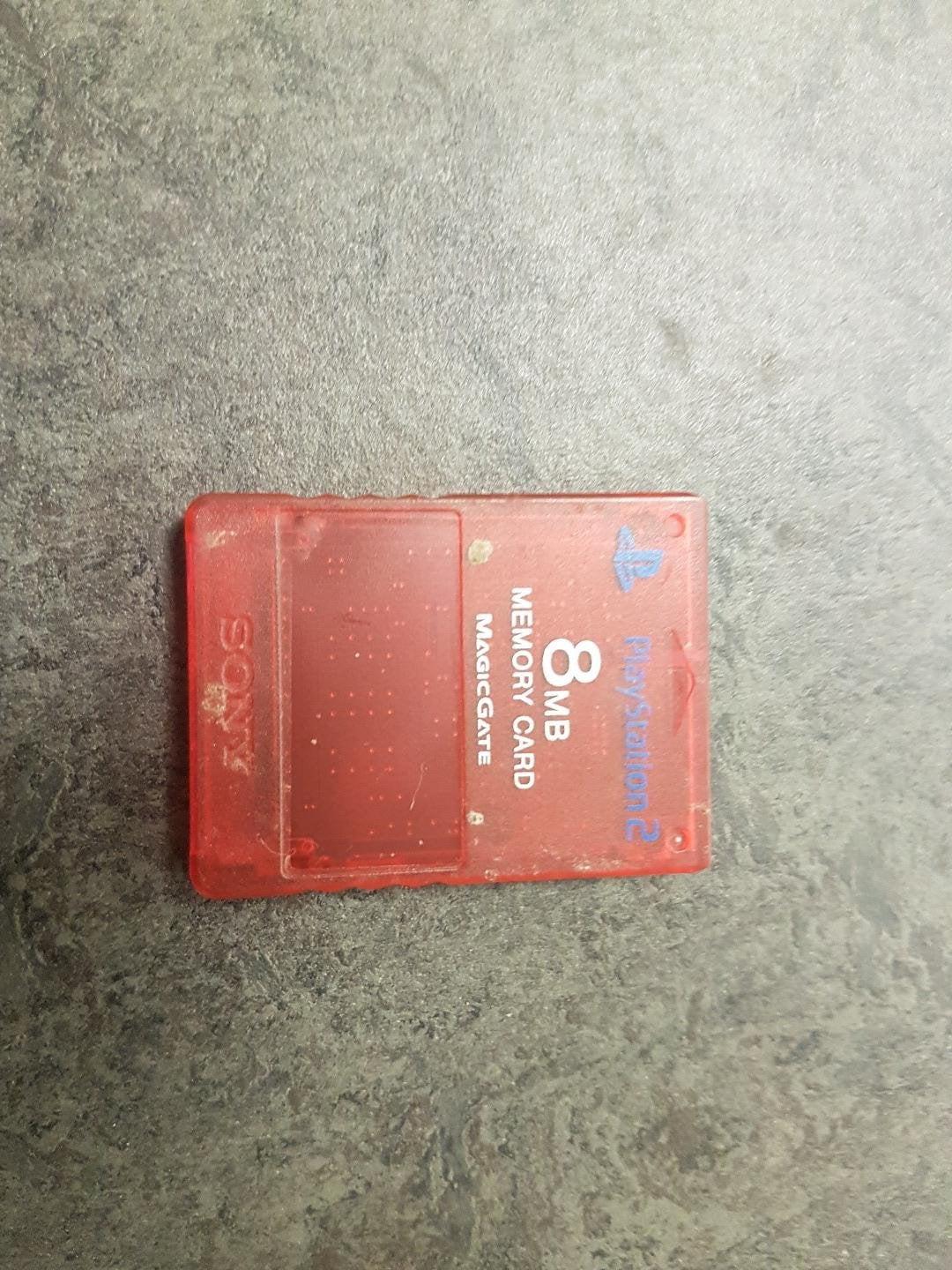 PlayStation 2 Memory Card - Crimson Red - Walmart.com