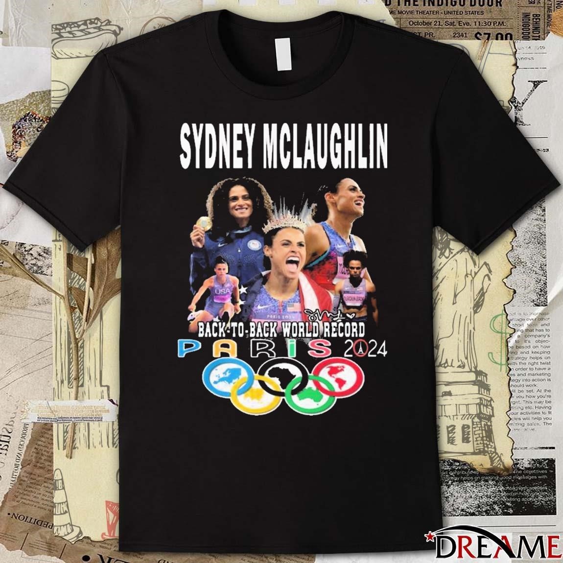 Official Olympic Paris 2024 Sydney Mclaughlin Back To Back World Record ...