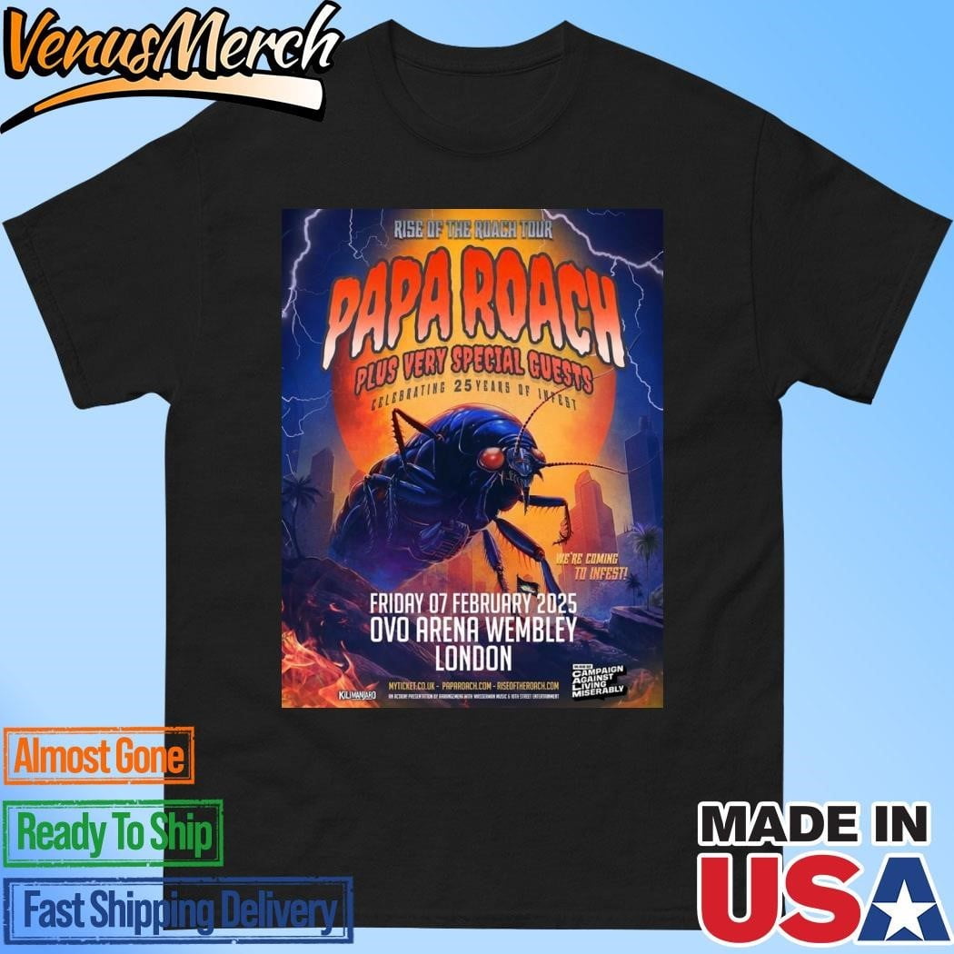 Official Papa Roach Rise Of The Roach Tour 2024 Celebrating 25 Years Of ...