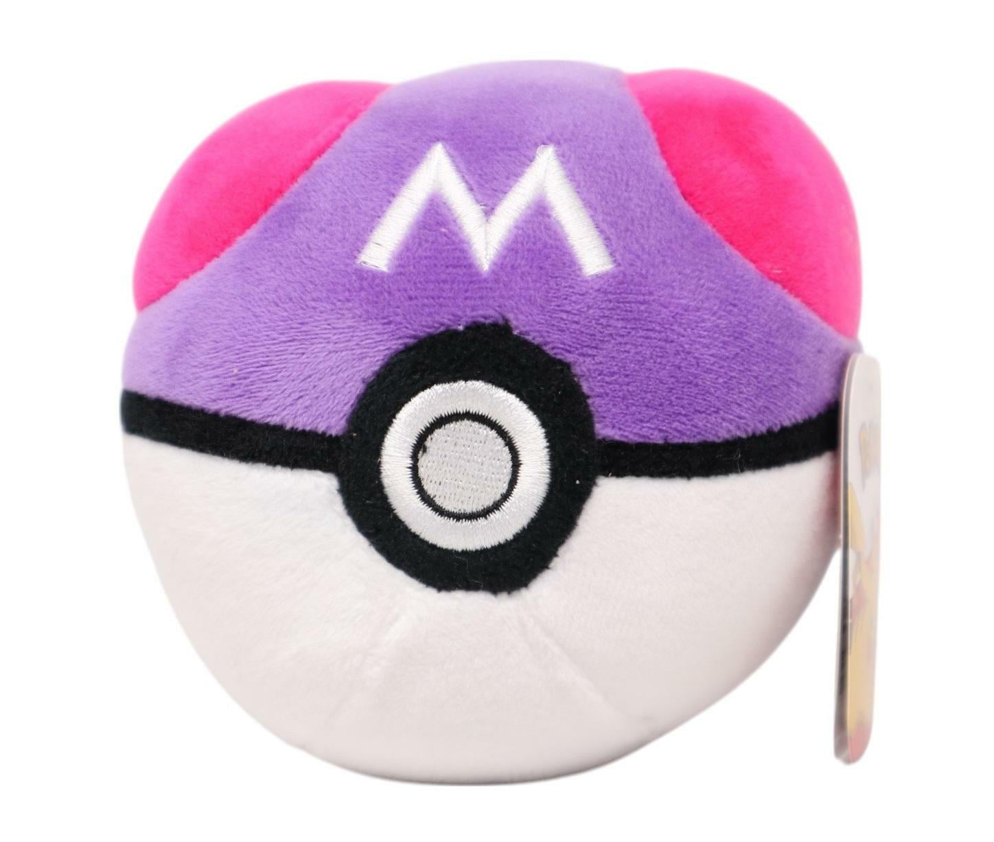 Official Pokémon 5" Poké Ball Plush Master Ball by Jazwares for Ages 2 ...