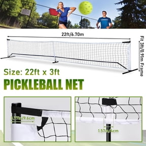 Costway Portable Pickleball Net 22 FT Regulation Size Pickle Ball Net ...
