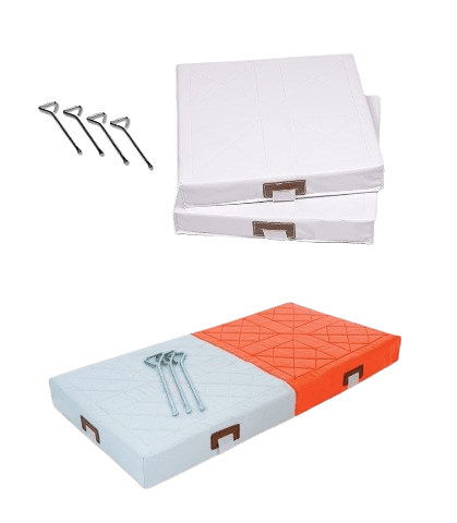 Official Size Foam-Filled (3) Base Set - (2) Bases, (1) Double-First ...