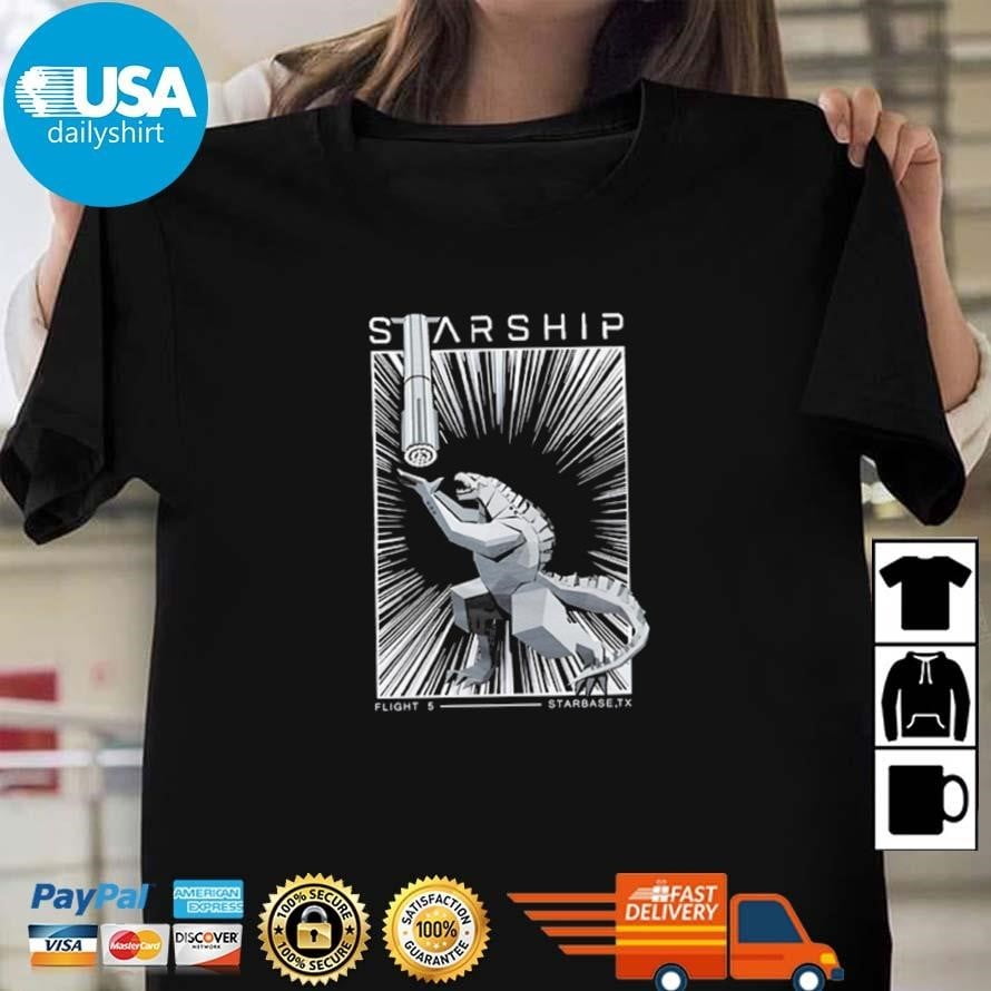 Official Starship Flight 5 Starbase Texas 2024 T-shirt - Walmart.com