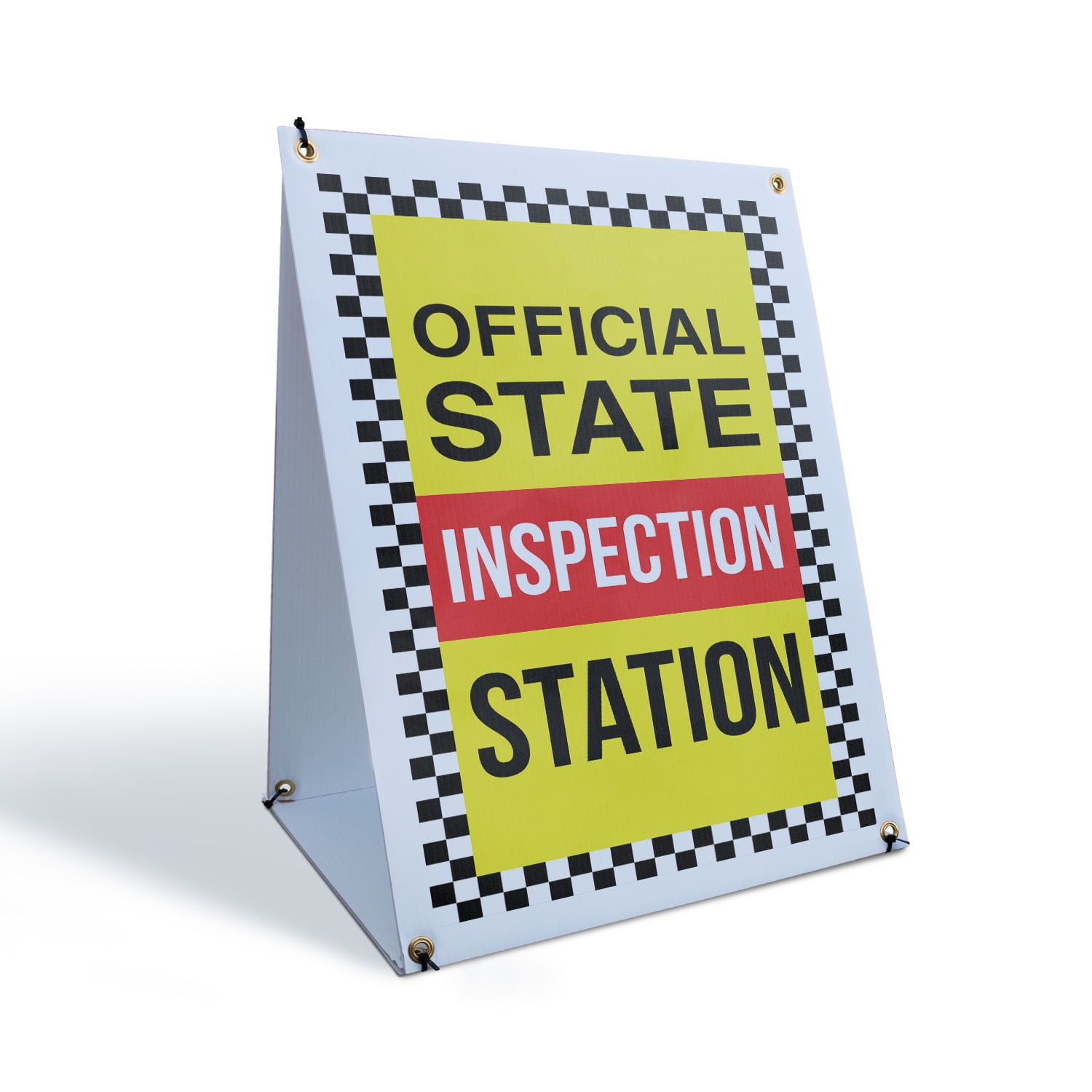 Official State Inspection Station Sidewalk Sign 24 Inch x 36 Inch A ...