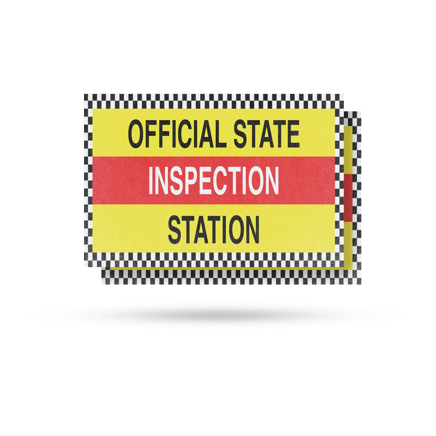 Official State Inspection Station Vinyl Decal 2 Pack of 18 Inch x 24 ...