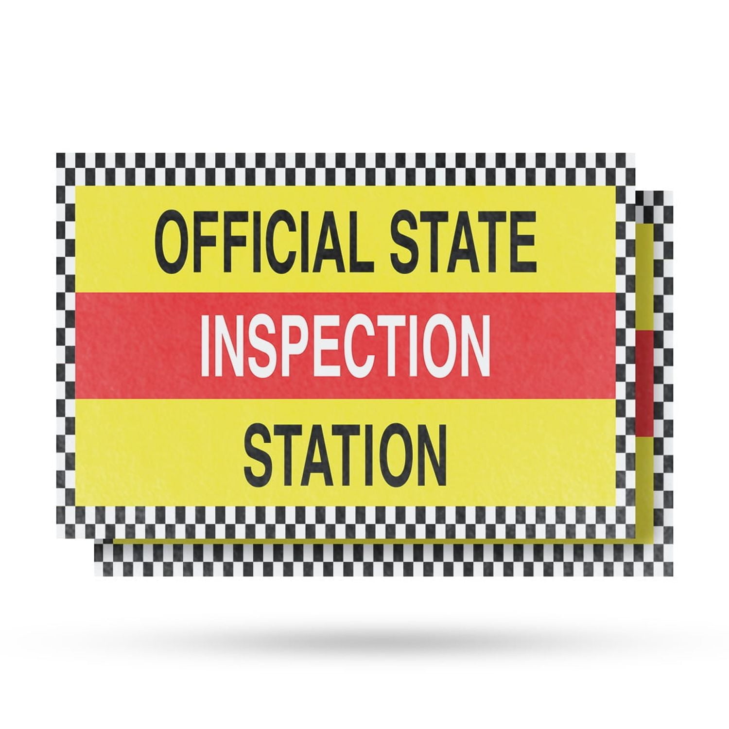 Official State Inspection Station Vinyl Decal 2 Pack of 24 Inch x 36 ...