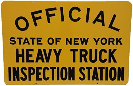 Official State of New York Heavy Truck Inspection Station Sign ...