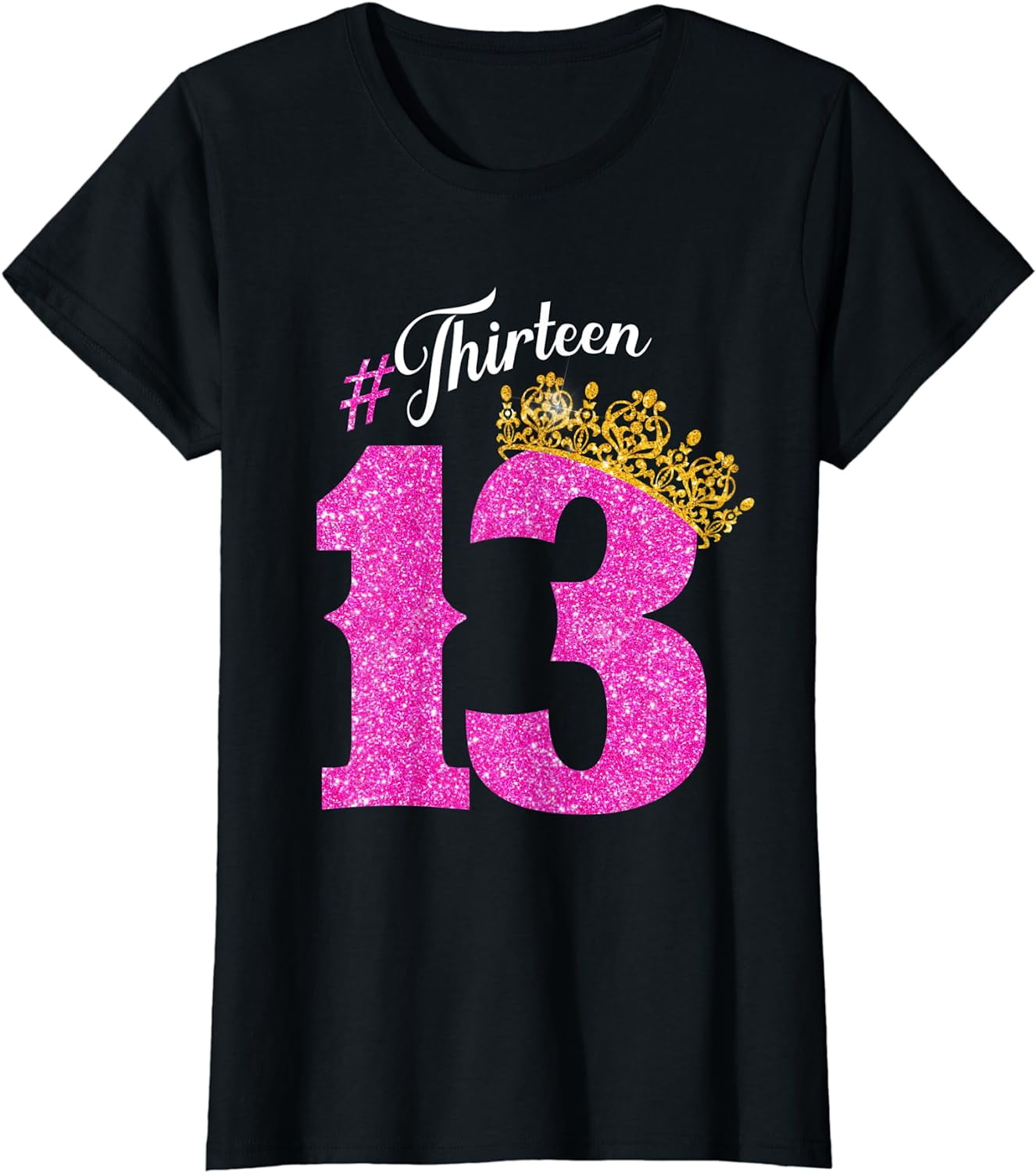Official Teenager 13th Birthday Girls 13 Year Old Gifts Girl T-Shirt T ...