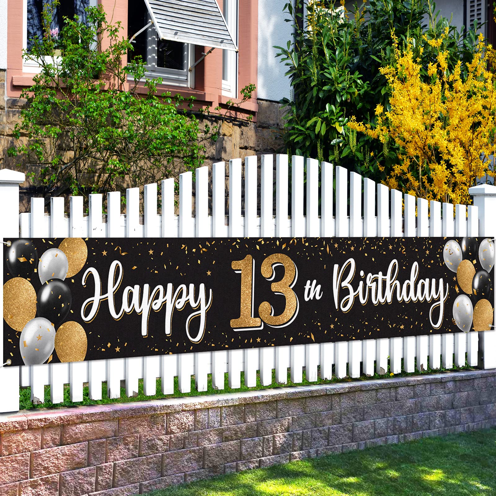 Official Teenager Banner for Indoor Outdoor Yard Happy 13th Birthday ...