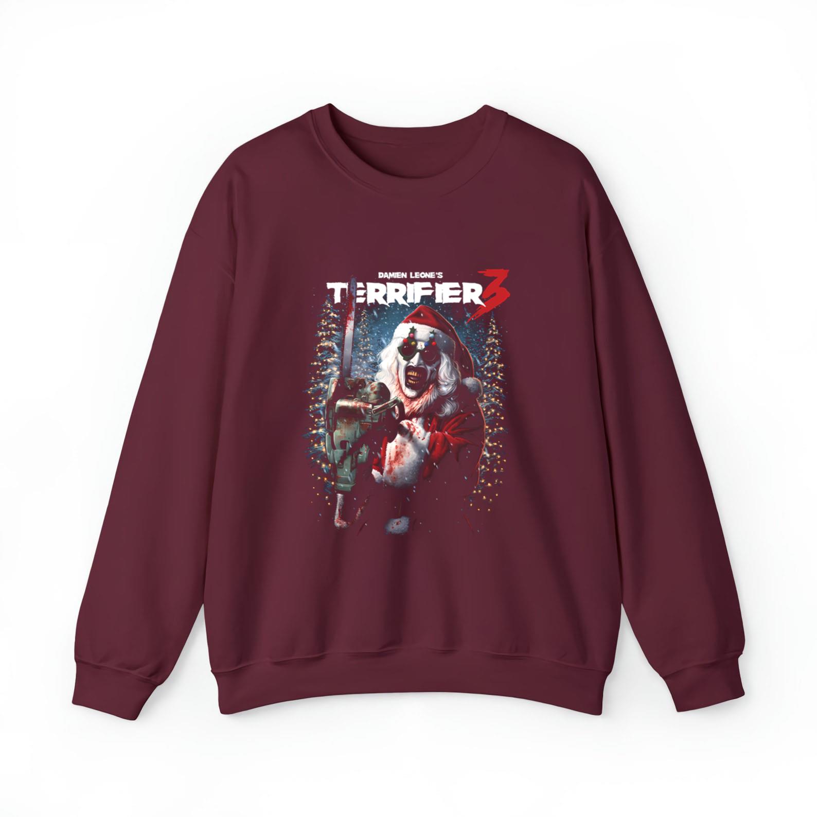 Official Terror Threads Terrifier 3 Merry Mayhem 2024 Shirt - Walmart.com