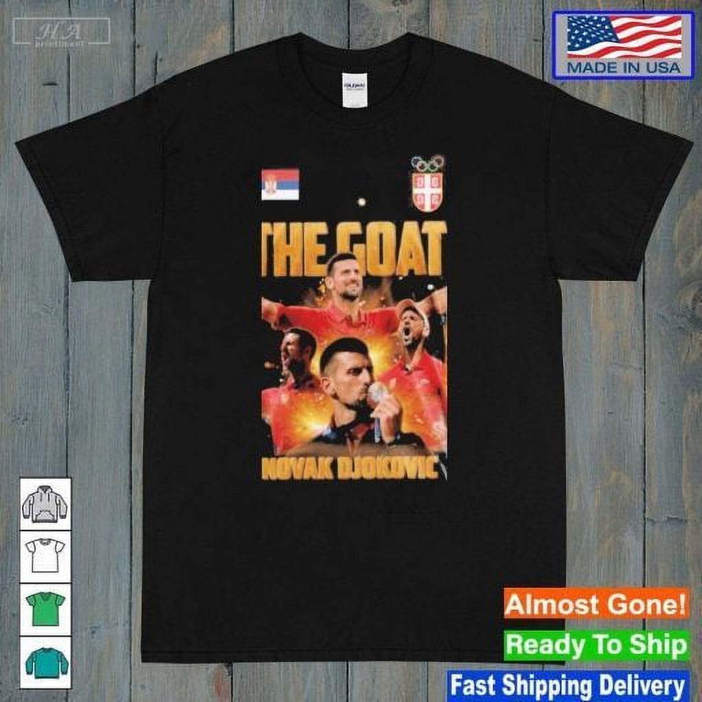 Official The Goat Novak Djokovic Olympic Shirt - Walmart.com