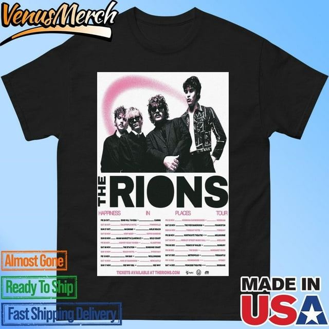 Official The Rions Happiness In Places Tour 2024 Poster Shirt - Walmart.com