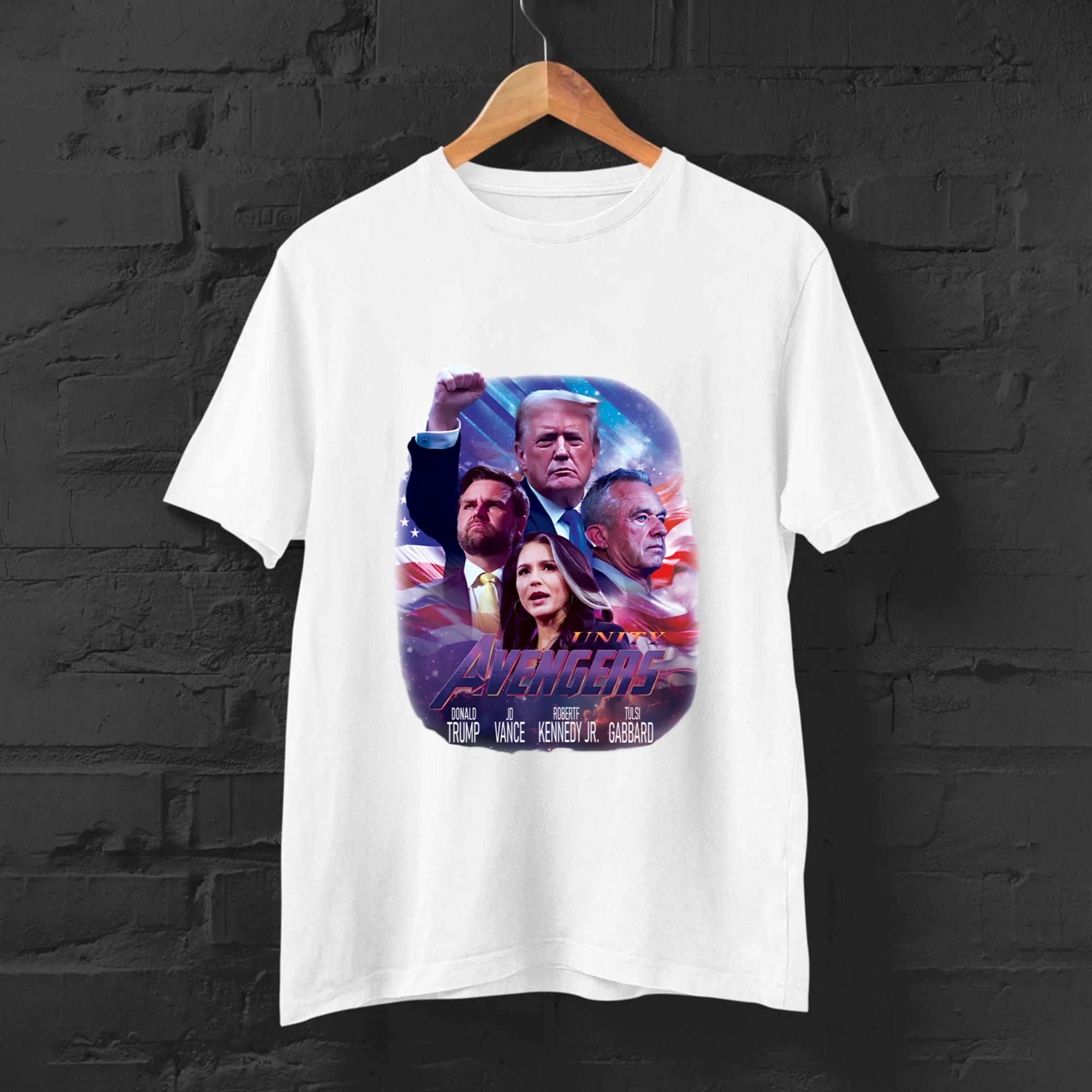 Official Trump Vance Kennedy Jr Tulsi Gabbard Unity Avengers Shirt ...