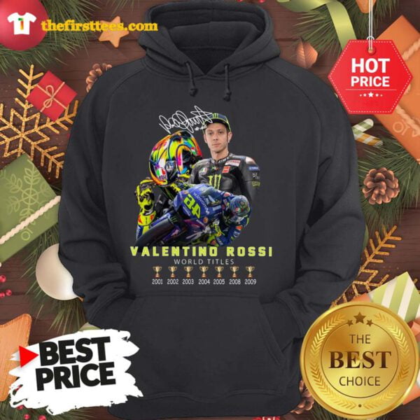 Official Valentino Rossi World Titles Signature HOODIE - Walmart.com