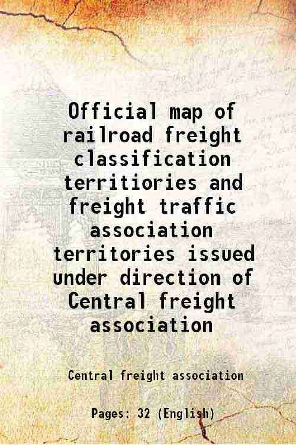 Official map of railroad freight classification territiories and ...